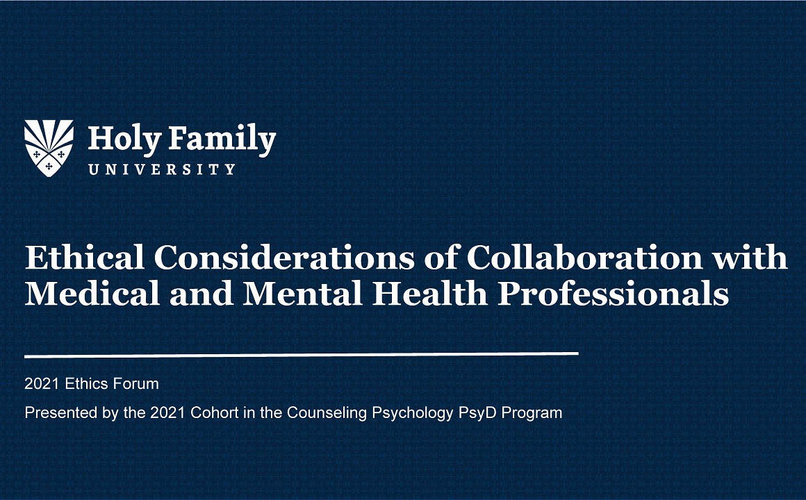 Psy.D. Program in Counseling Psychology Hosts Fifth Annual Ethics Forum ...